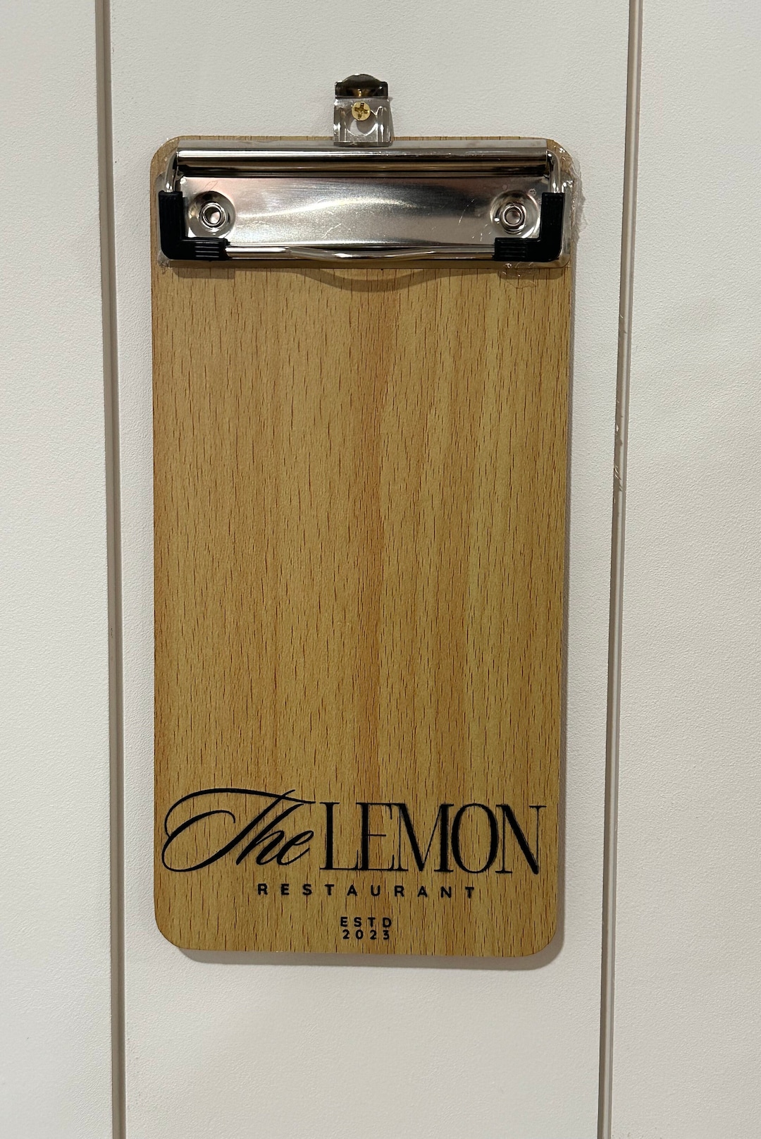 Check Presenter Restaurant | Clipboard Check Holder | WALNUT | Wooden ...