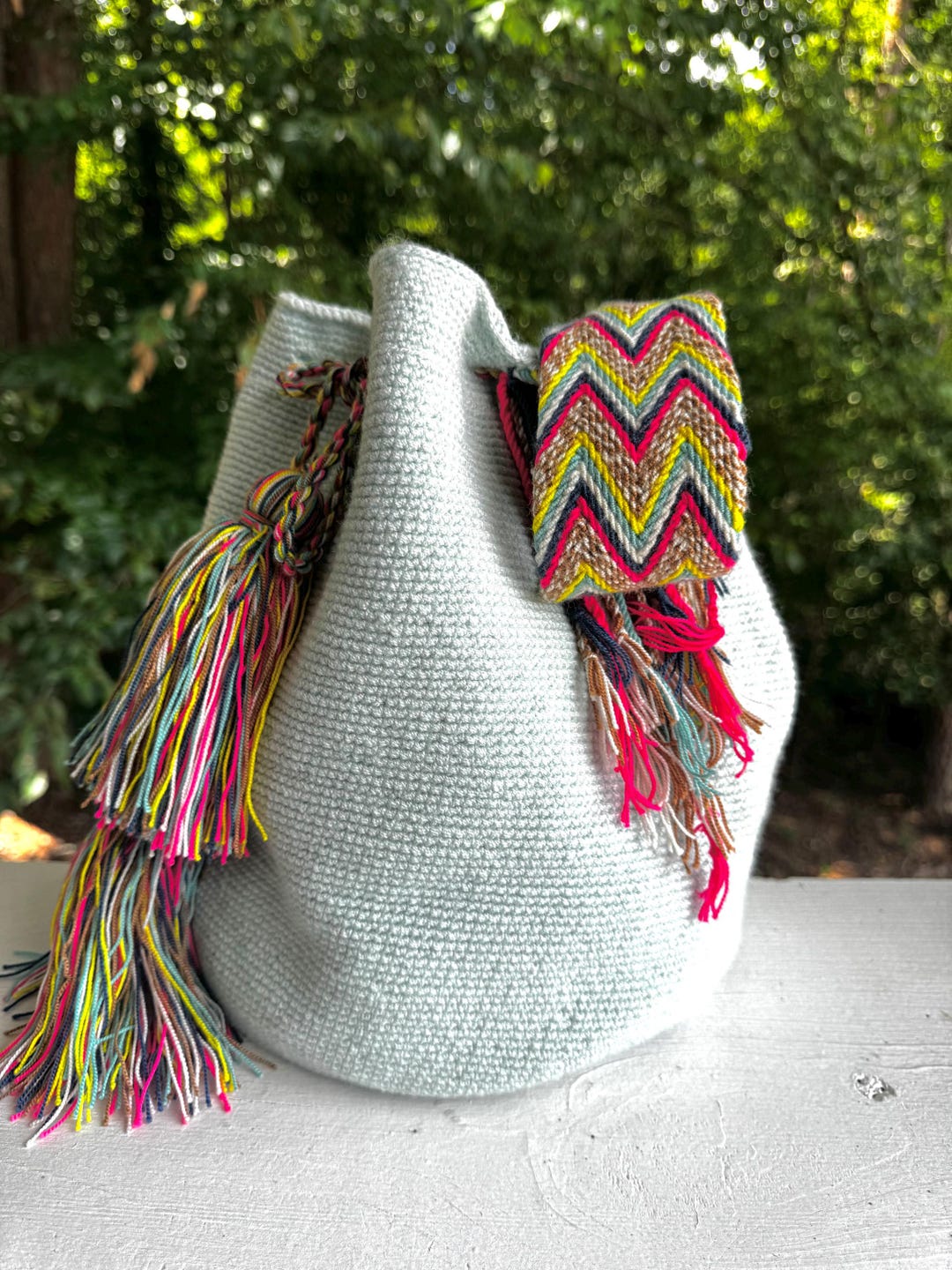 Wayuu Bag | Plain Large | WATER - Etsy