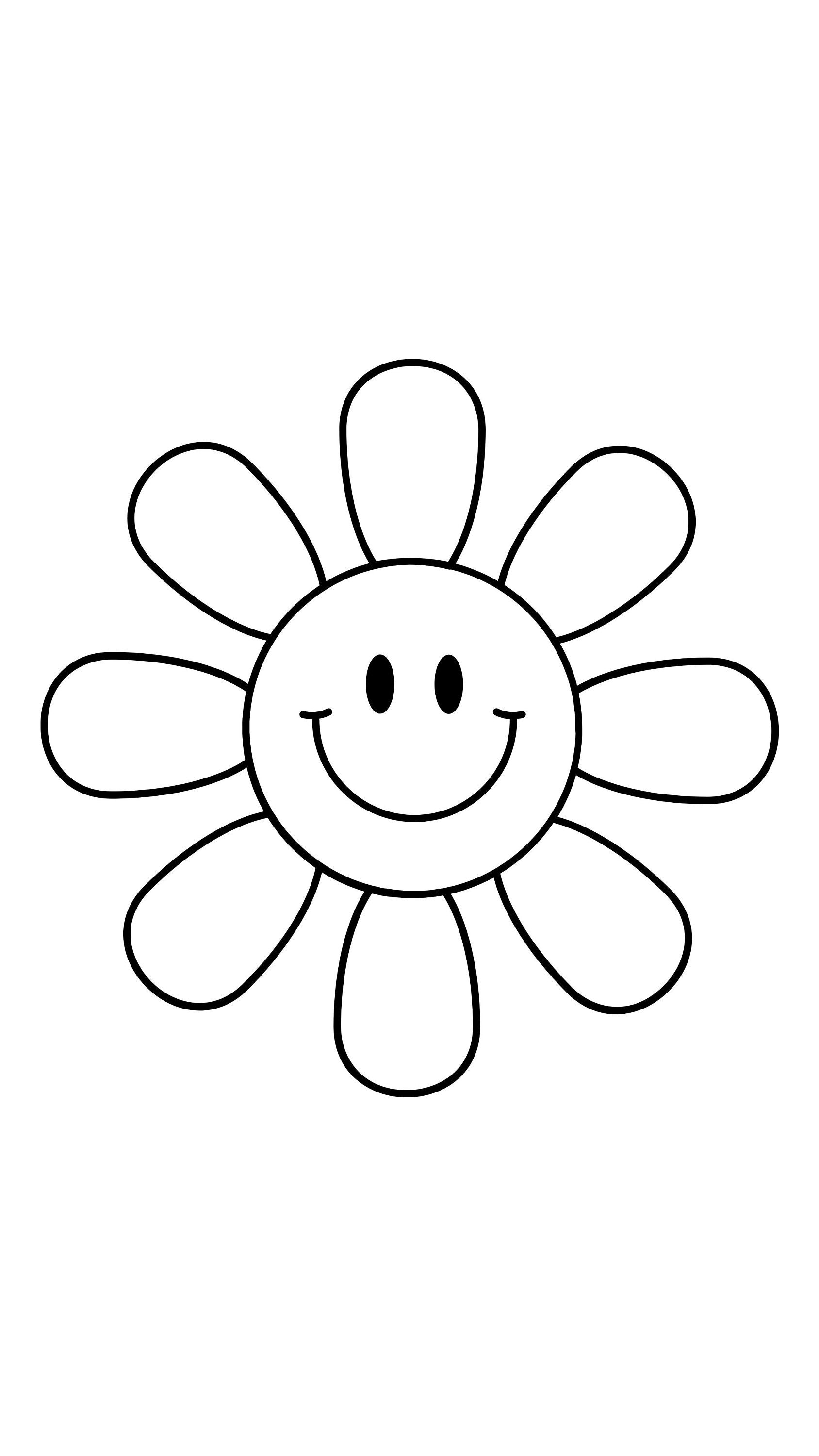 Daisy Smiley SVG Daisy Flower Instant Download - Etsy