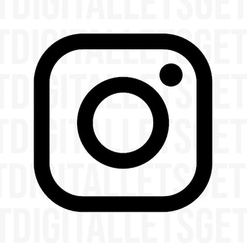Instagram Svg Social Media File Svg Cricut Engraving Screen - Etsy