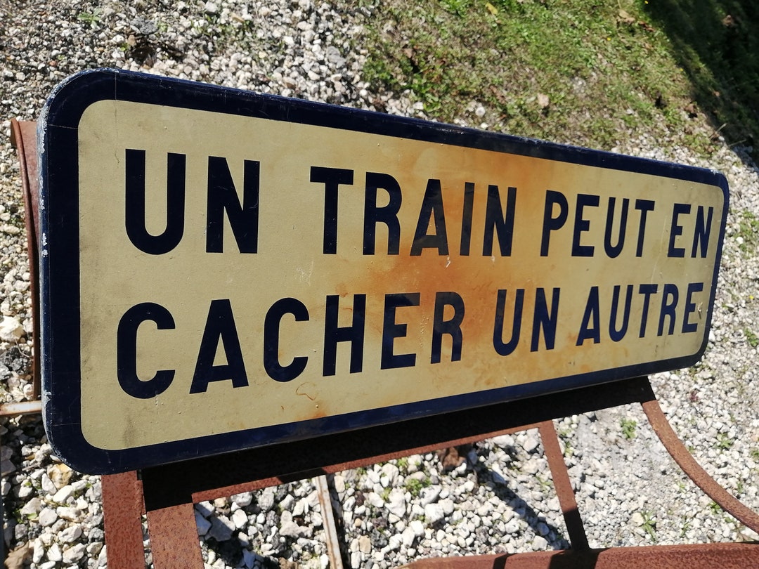 Vintage SNCF Road Sign - Etsy UK