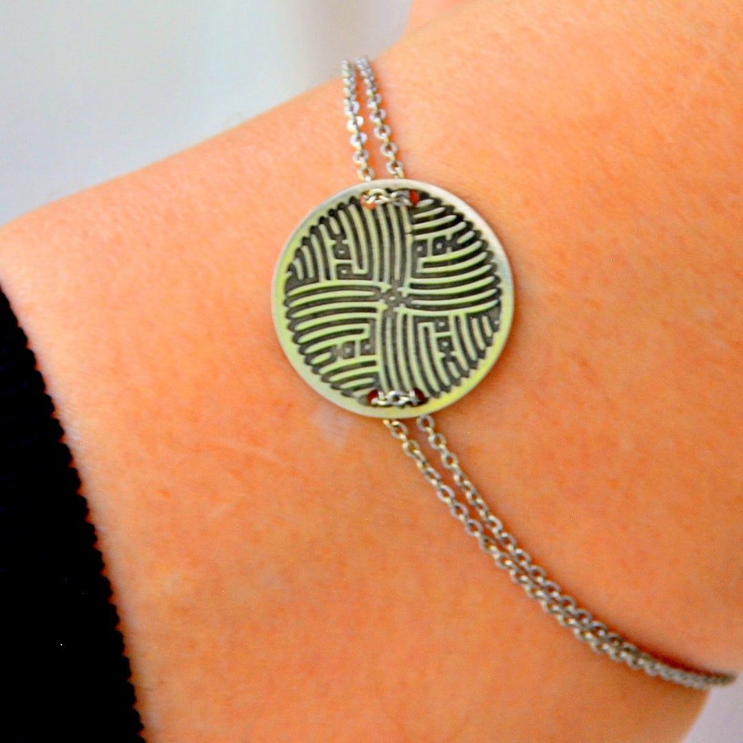 Silver Allah Name Handcrafted Islamic Art God Engraved Custom Bracelet ...