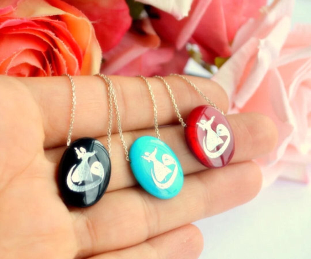 Sufism Gemstone Silver Jewelry, Sufi Arabic, Whirling Dervish, Rumi ...