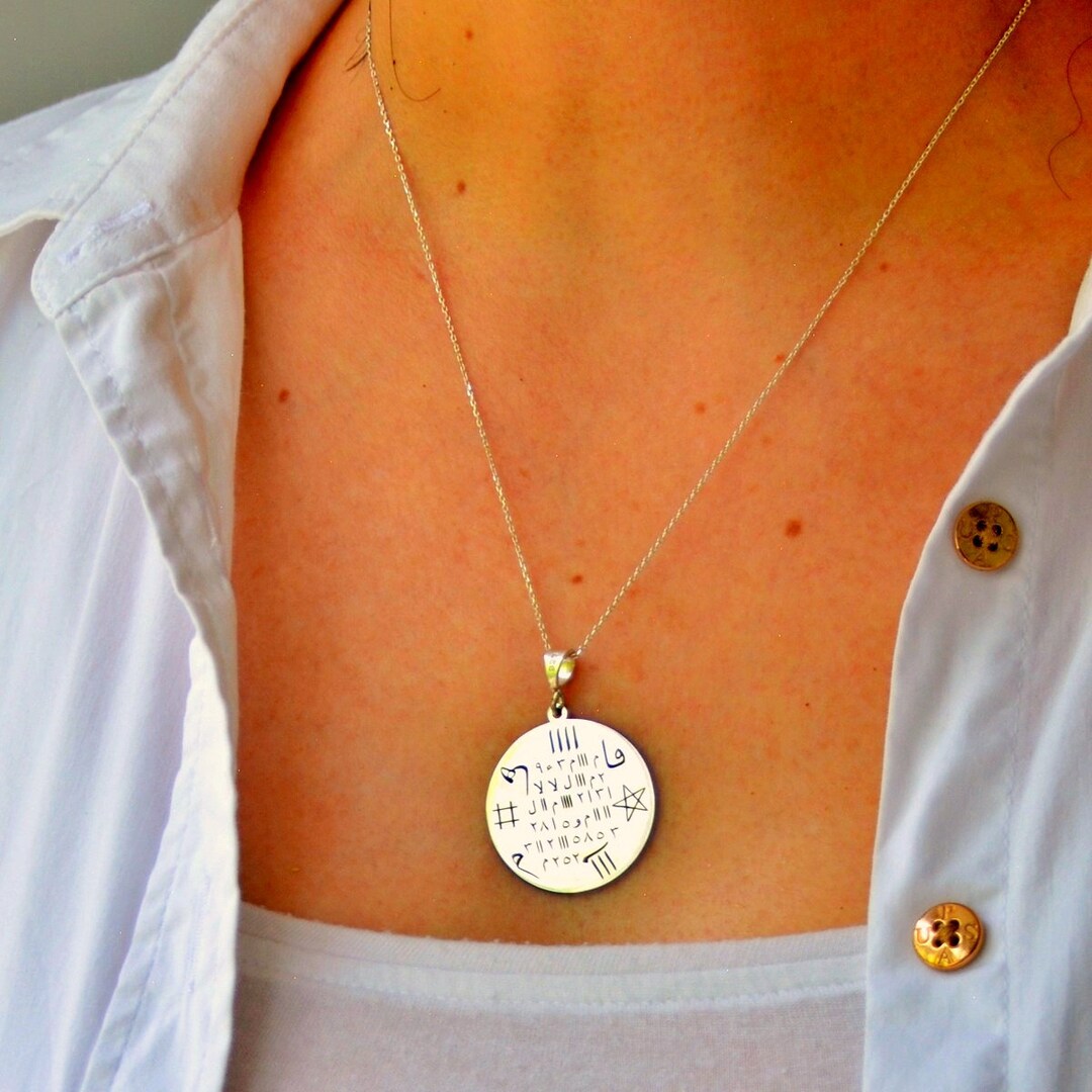 MUSLIM Black Magic Secret Custom PROTECTION Silver NECKLACE, Islamic ...