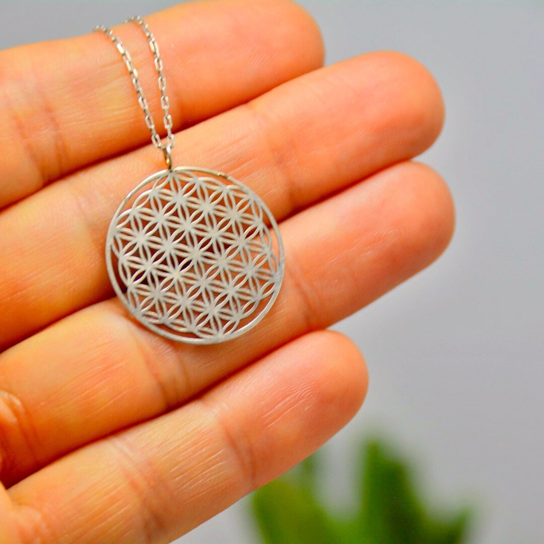 SACRED GEOMETRY Amulet NECKLACE, Birthday Good Luck Charm Gift to ...