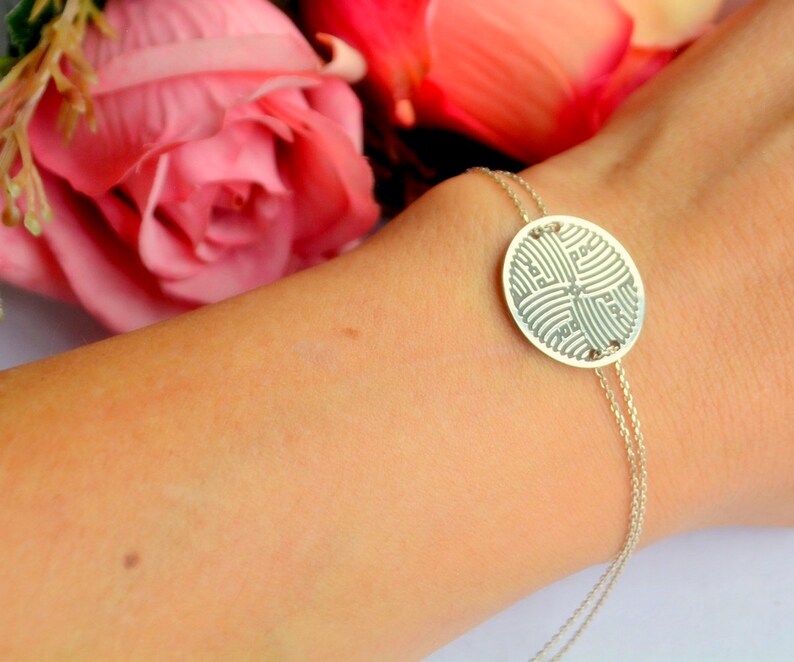 Silver Allah Name Handcrafted Islamic Art God Engraved Custom Bracelet ...