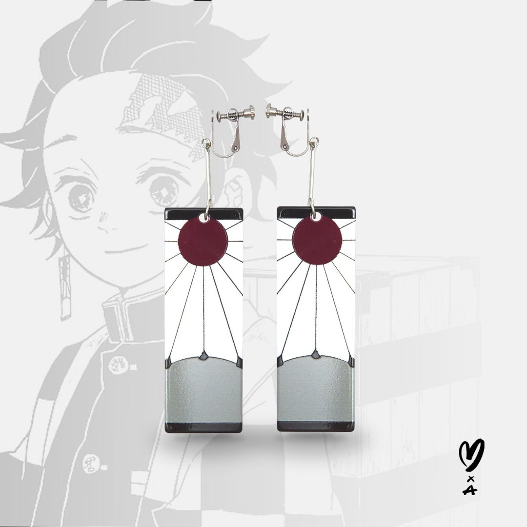 Handmade Anime Hanafuda Earrings Acrylic Drop Earrings Cosplay ...
