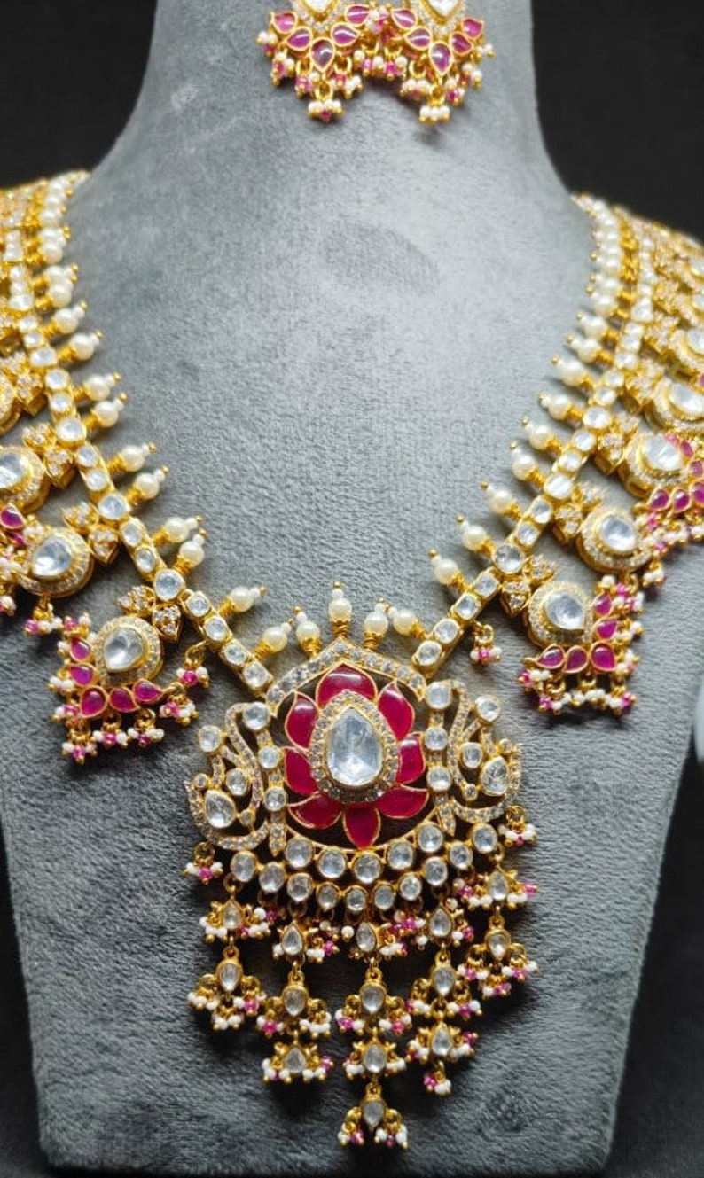 Mint Moissanite Polki Open Setting/indian Jewelry/indian Wedding ...