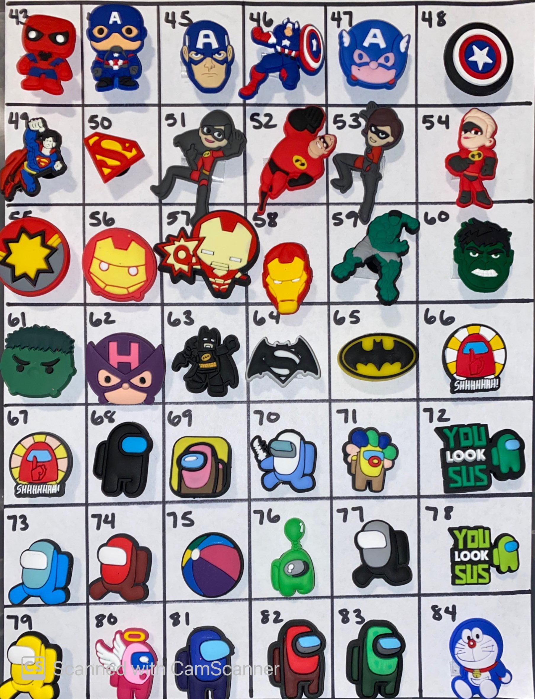 Super Hero Character Charms - Etsy