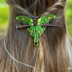 Luna Moth Hair Pin - Etsy
