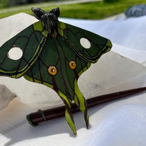Luna Moth Hair Pin - Etsy