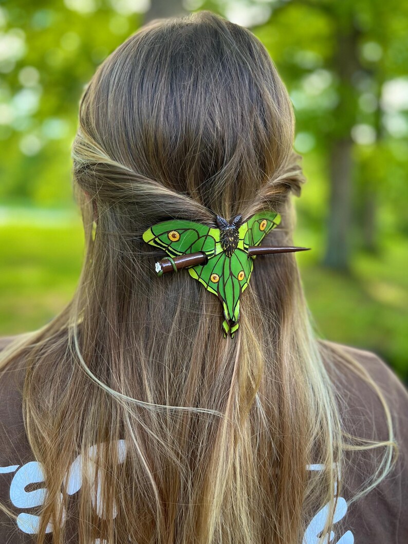 Luna Moth Hair Pin - Etsy