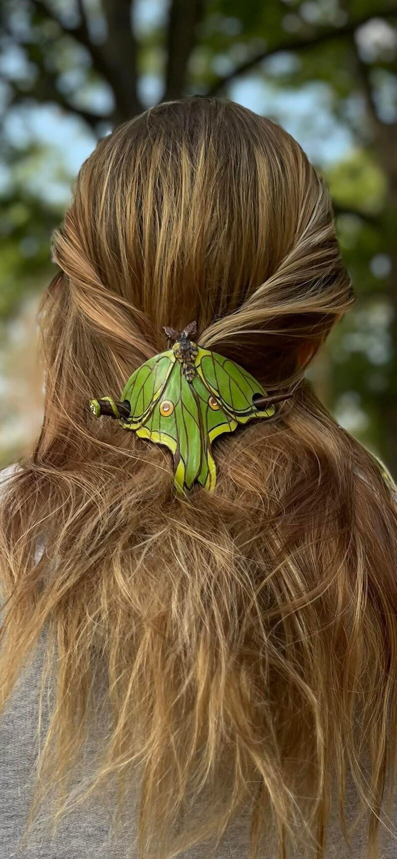 Luna Moth Hair Pin - Etsy