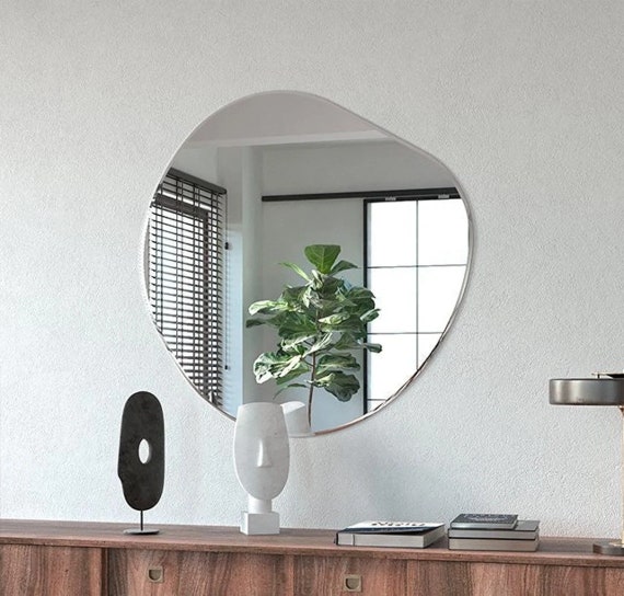 Home & Living Wall Mirror Aesthetic Mirror Asymmetrical Mirror ...