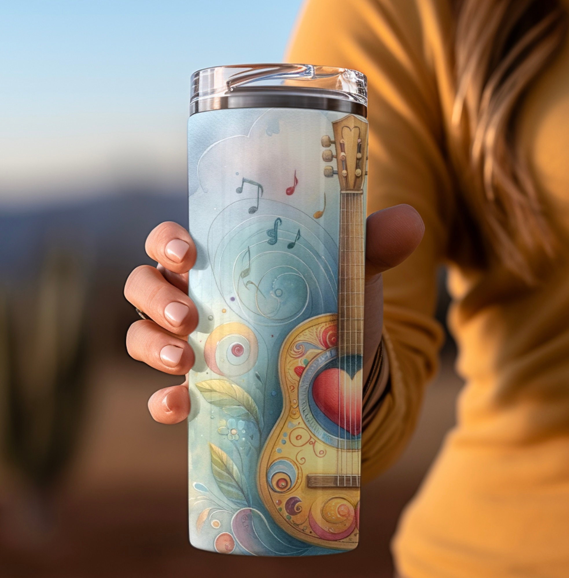 Here Comes the Sun Beatles Music 20 Ounce Skinny Tumbler Wrap Digital ...