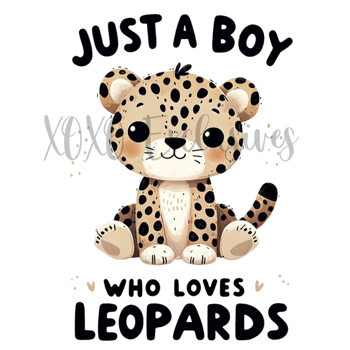 Just a Boy Who Loves Leopards PNG Clipart Digital Download Sublimation ...