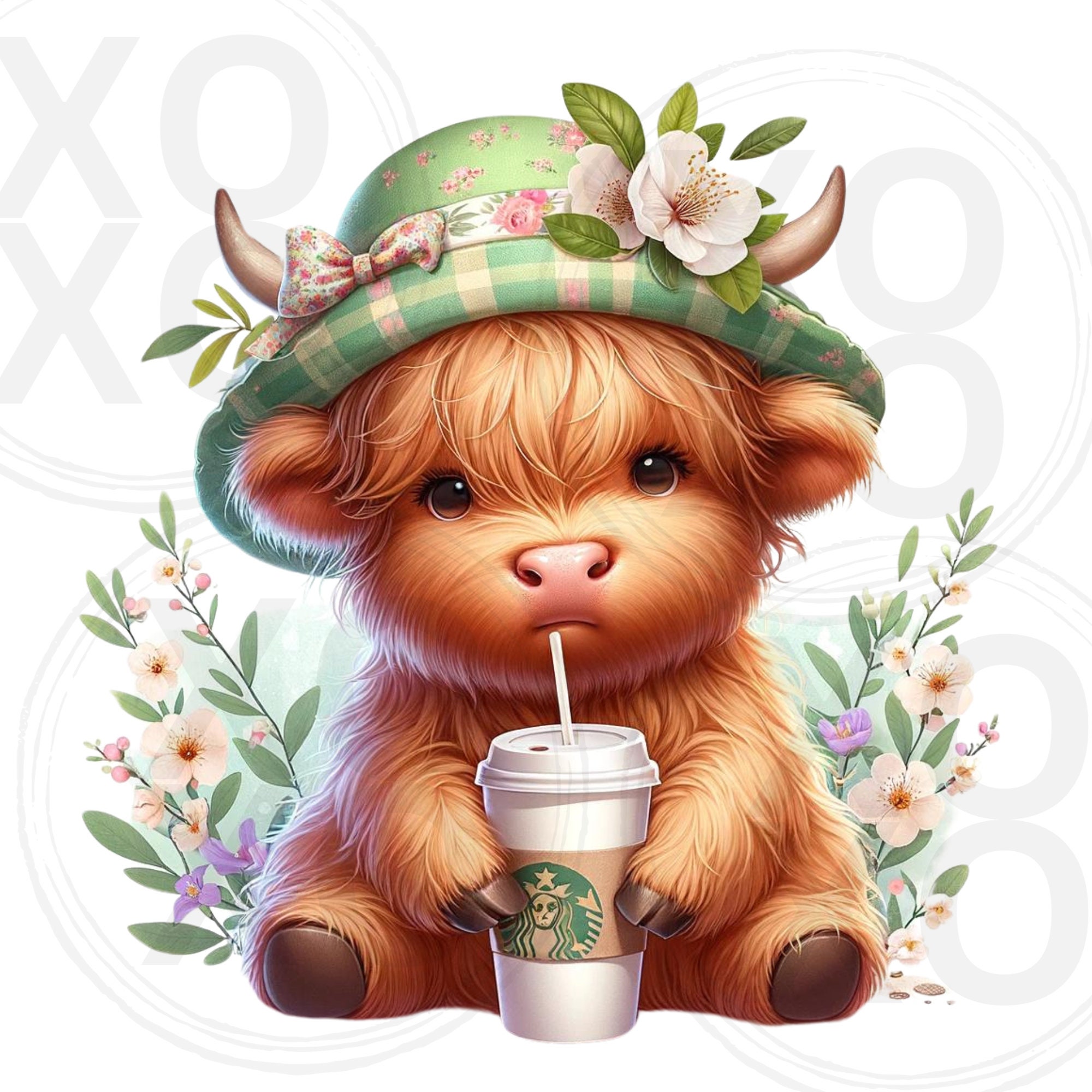 Spring Cow Clipart Shirt Sublimation Design Digital Download PNG ...