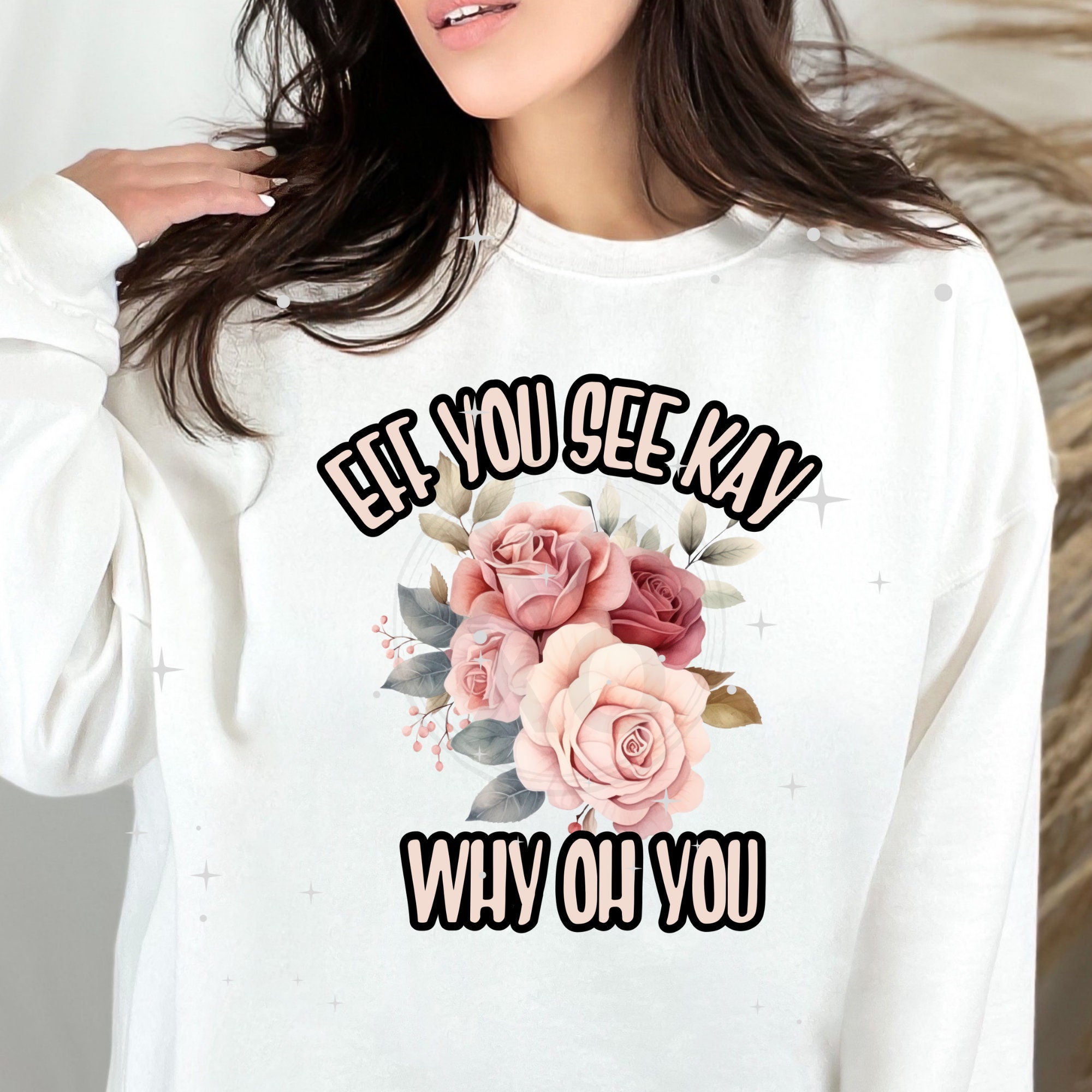 Eff You See Kay Why Oh You Rose Middle Finger Insinuating PNG Digital ...