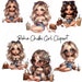 Boho Chibi Girls Clipart PNG Digital Download - Etsy