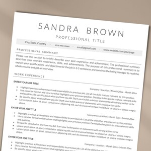 Resume Template Bundle, Google Docs Resume, Cv Template Modern ...