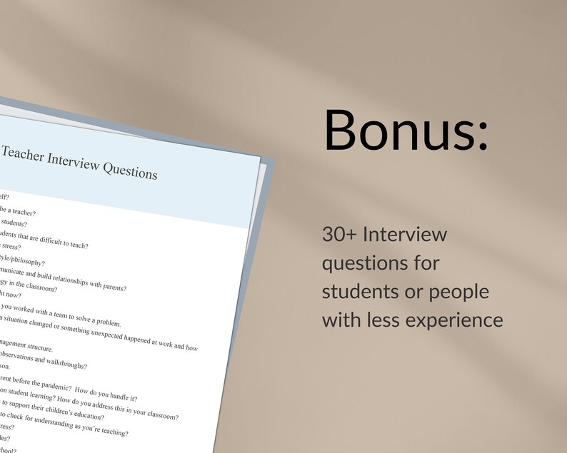 Teacher Resume Template for Google Docs, Teacher Cover Letter ...