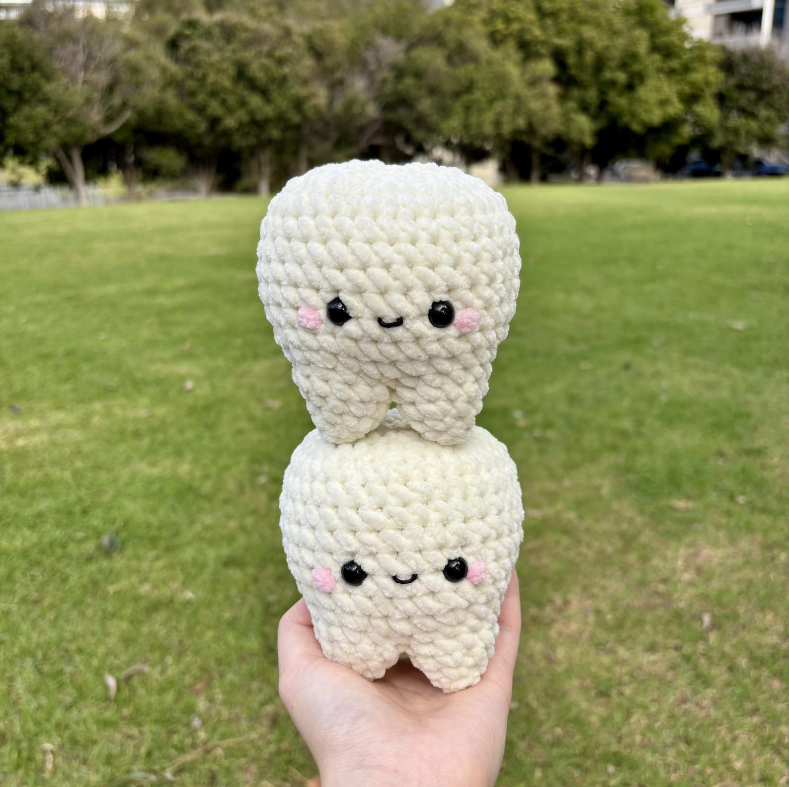 Crochet Tooth Plushie / Handmade Tooth Desk Buddy - Etsy