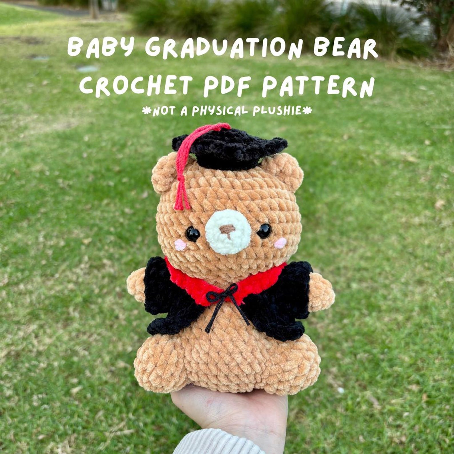 Baby Graduation Bear Crochet Pattern: US Terminology (PDF Digital ...