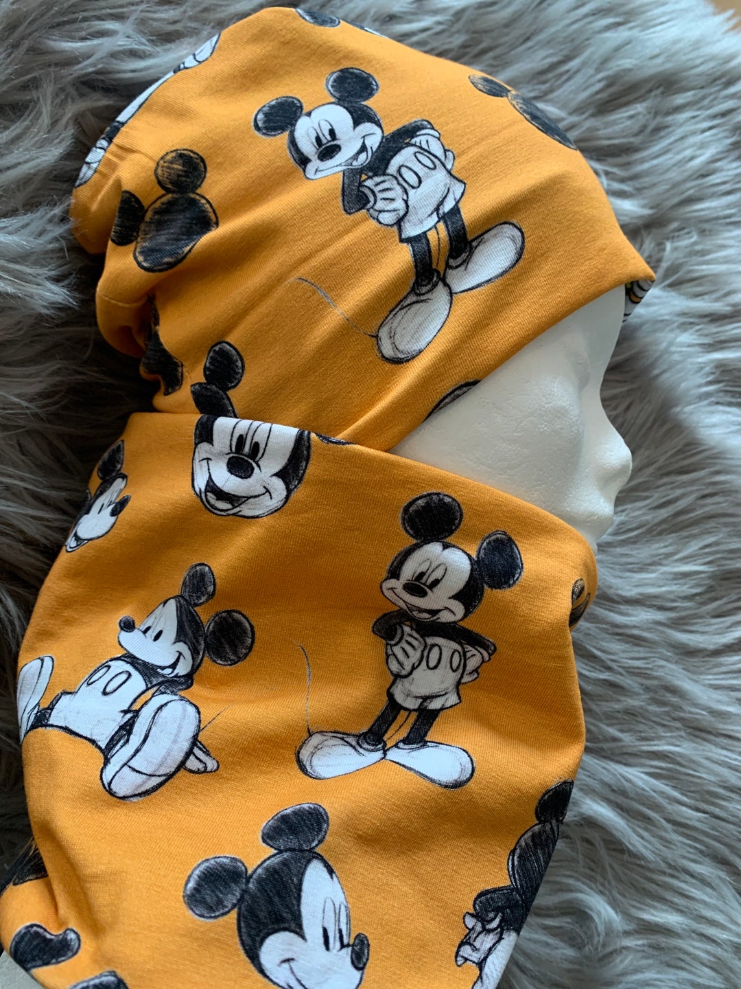 Mickey Mouse Excavator Reversible Hat With Loop - Etsy