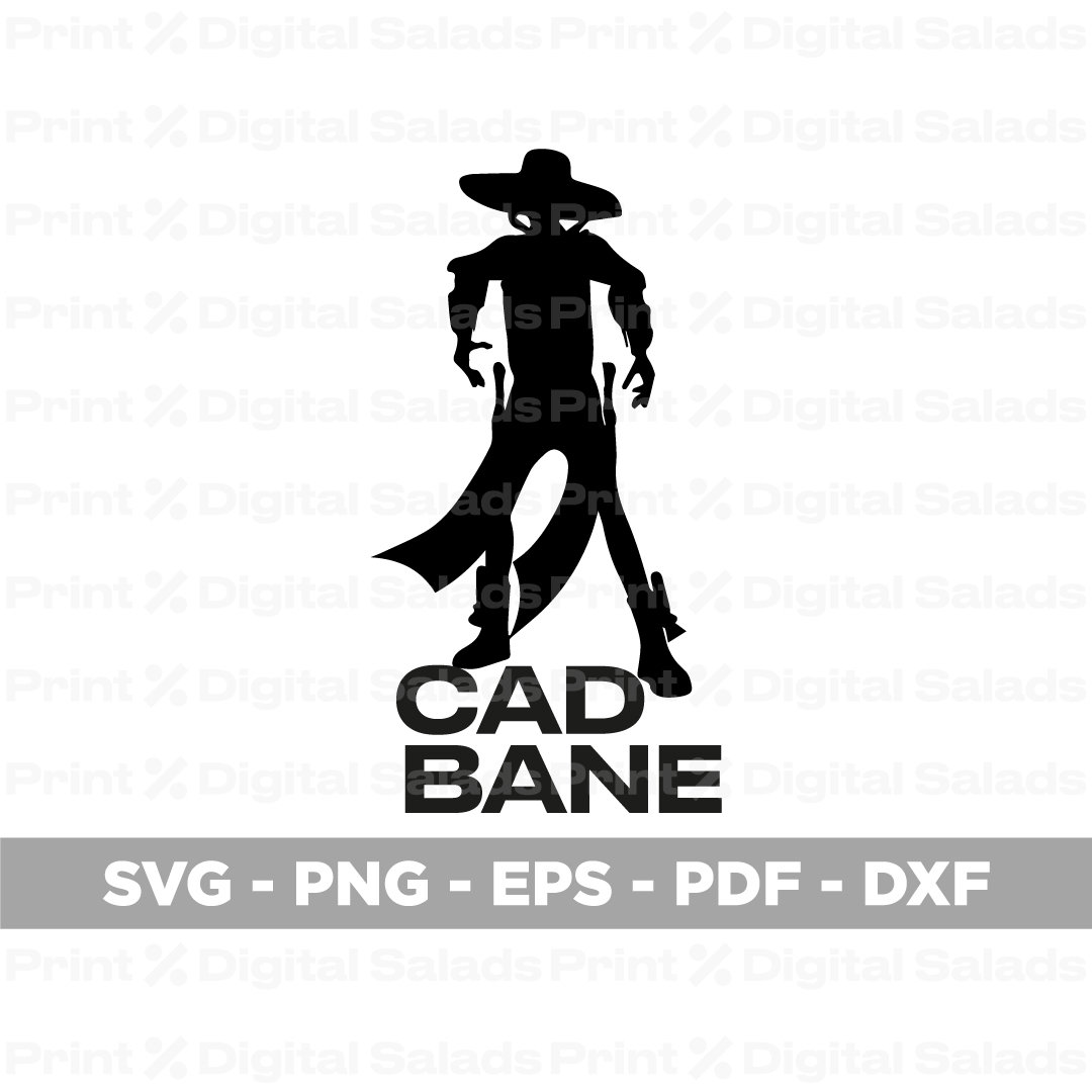 Cad Bane SVG / Boba Fett / Star Wars Squad Sticker Print - Etsy