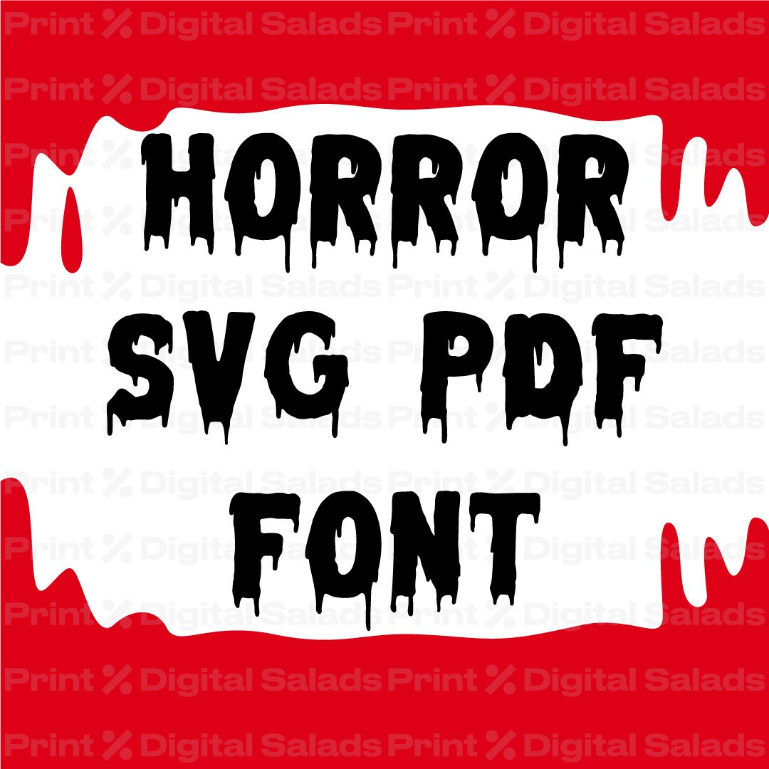 Horror Font SVG / PDF Horror Alphabet Horror Svg Scary and - Etsy Portugal