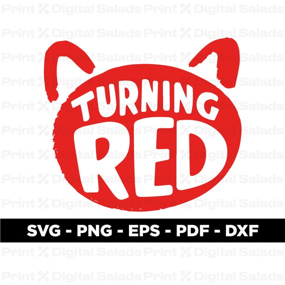 Turning Red LOGO SVG / Beast Turning Red Pixar PNG / me Ming | Etsy México