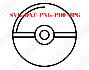 Pokeball Cricut File - Etsy