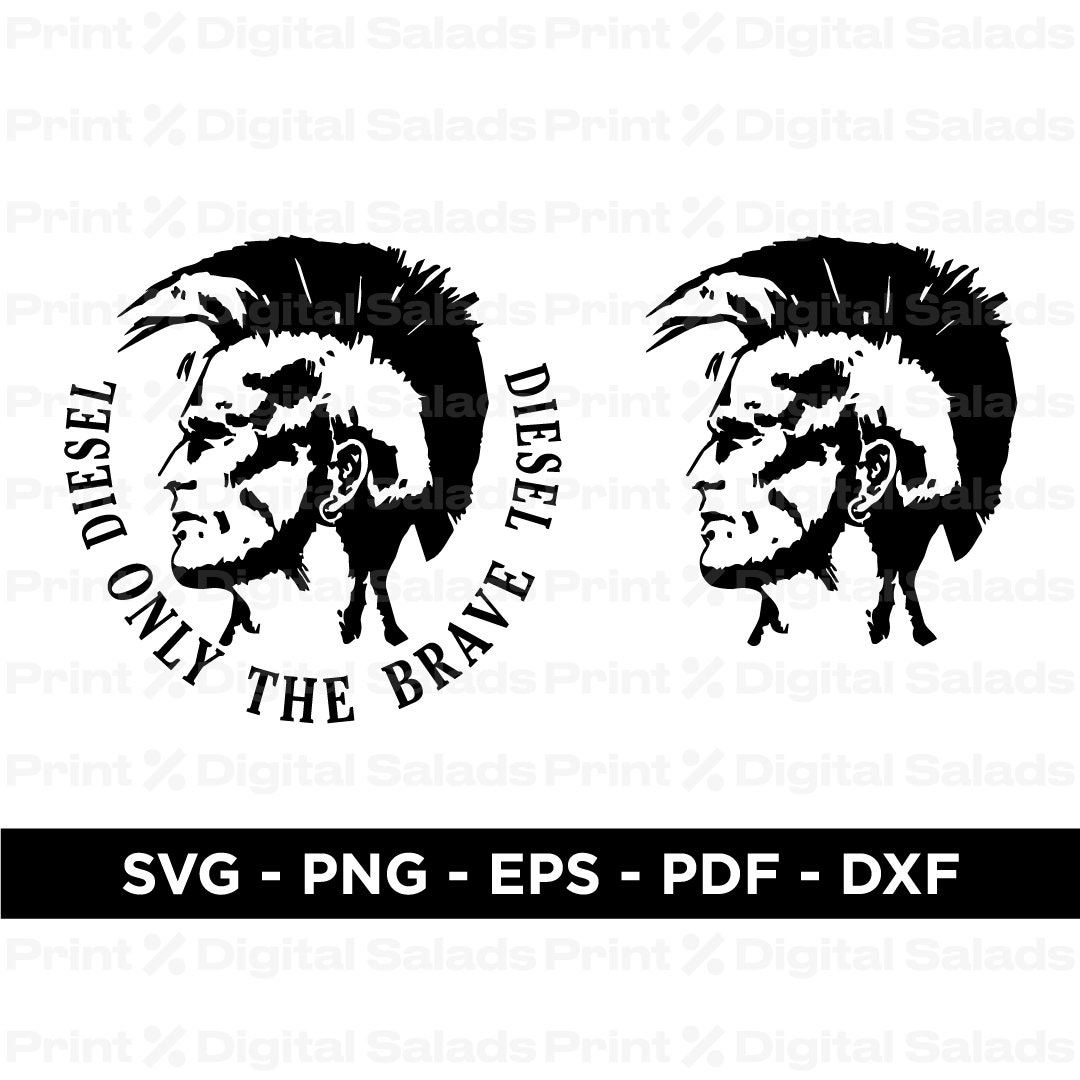 Diesel Logo Only The Brave Drawing