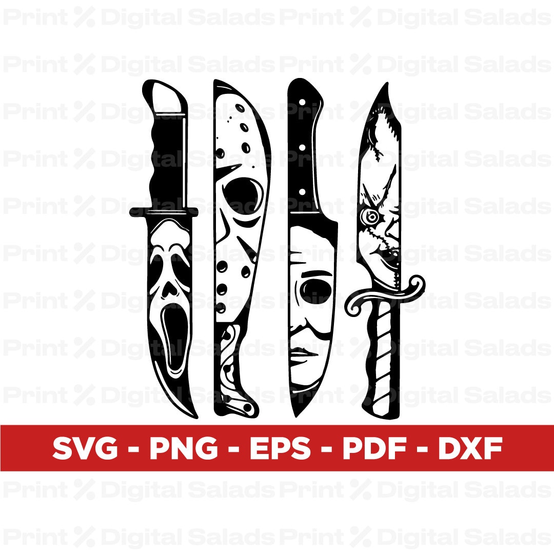 Halloween Knife Scream SVG / Halloween PNG Cricut Cut Clipart - Etsy