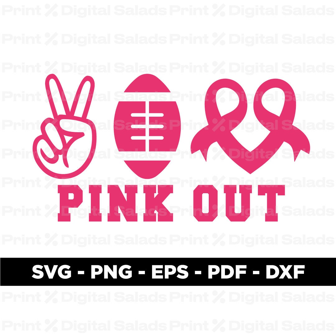 Pink Out Mascot Leopard SVG / PNG Pink Out Game Cancer - Etsy