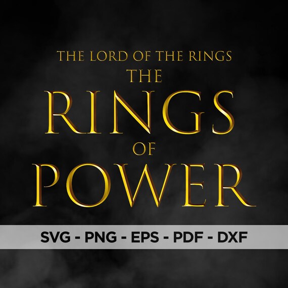 The Rings of Power LOGO SVG / Lord of the Rings Png / LOTR | Etsy