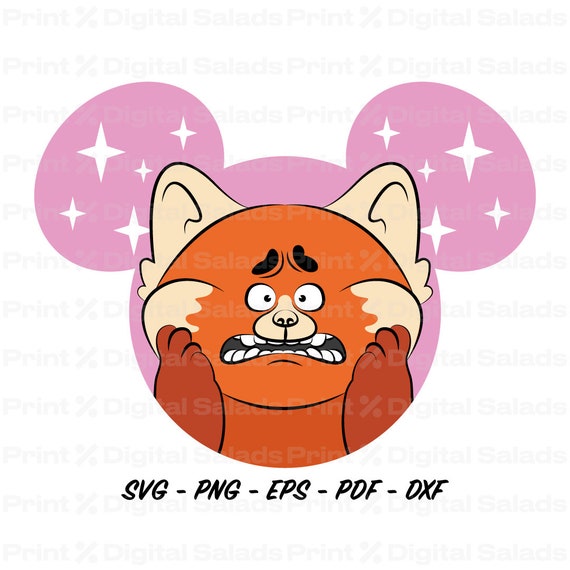 Digital Drawing & Illustration Turning Red Mouse SVG Beast Turning Red ...