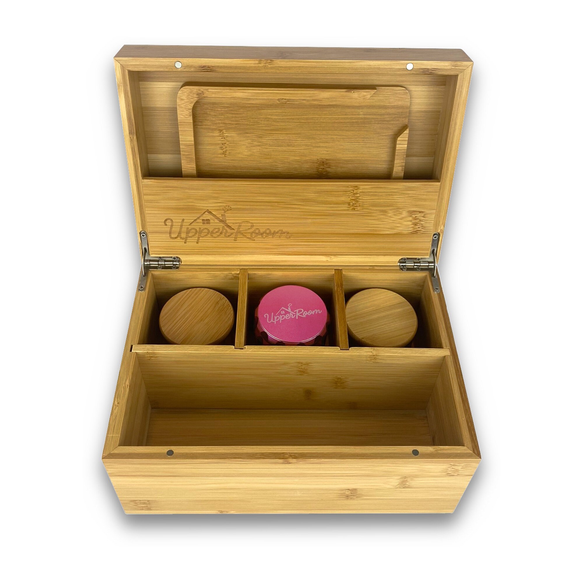 Stash Box With Accessories Rolling Tray, Grinder, 2airtight Jars ...