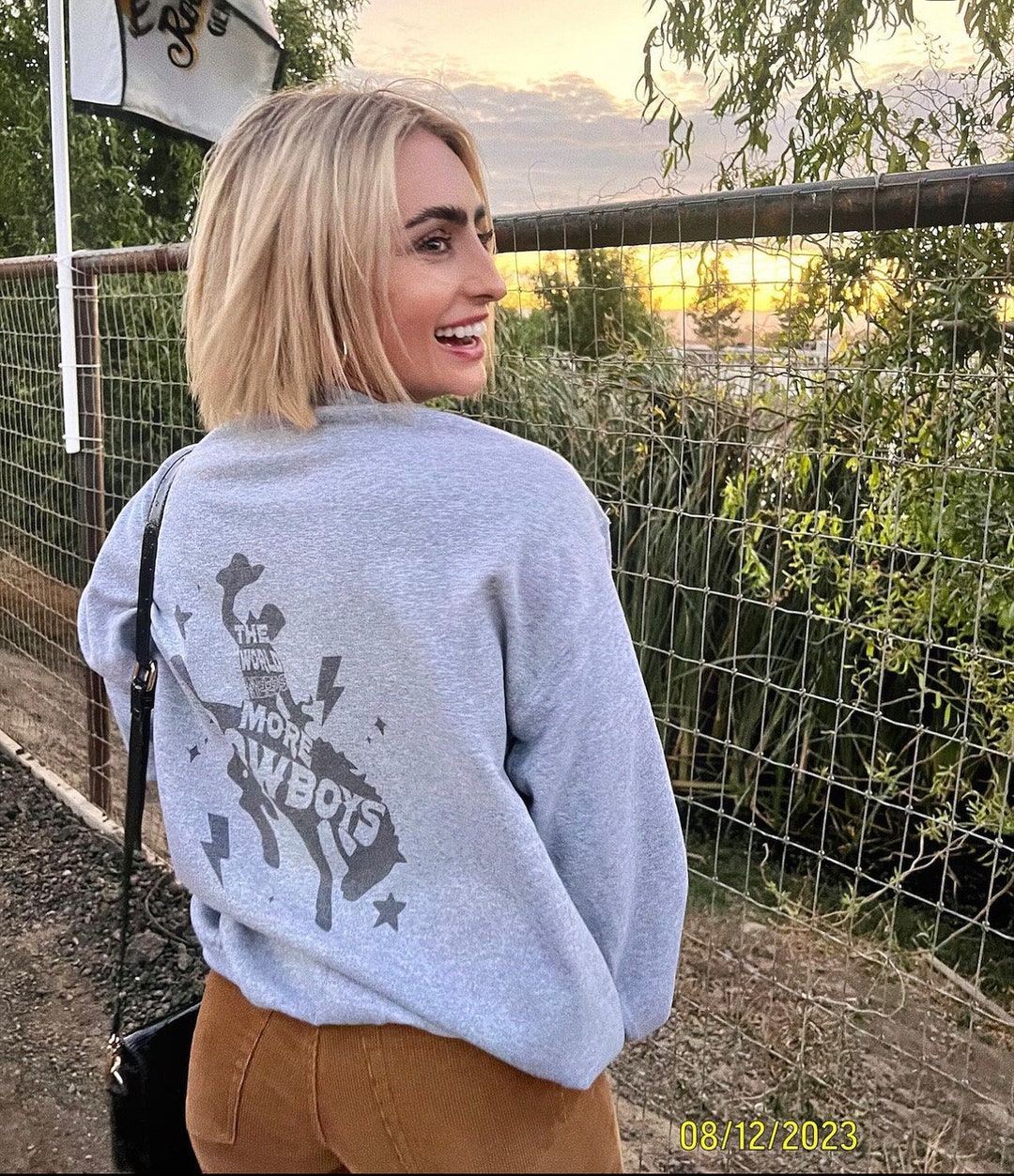 Vintage Cowboy Crewneck | the World Needs More Cowboys Sweater ...