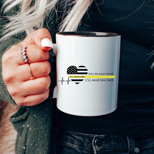 911 Dispatcher, Dispatcher Gift, Thin Gold Line, Emergency, 911 ...