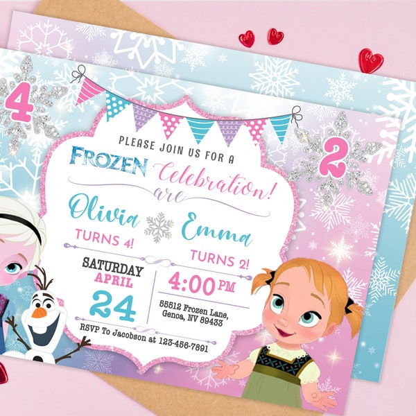 Frozen Birthday Invitation - Etsy