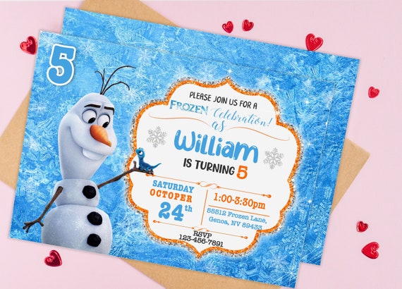 Olaf Party Invitations