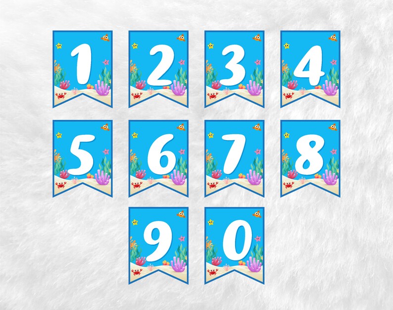 Happy Birthday Baby Shark Banners Flag Banners Printable - Etsy