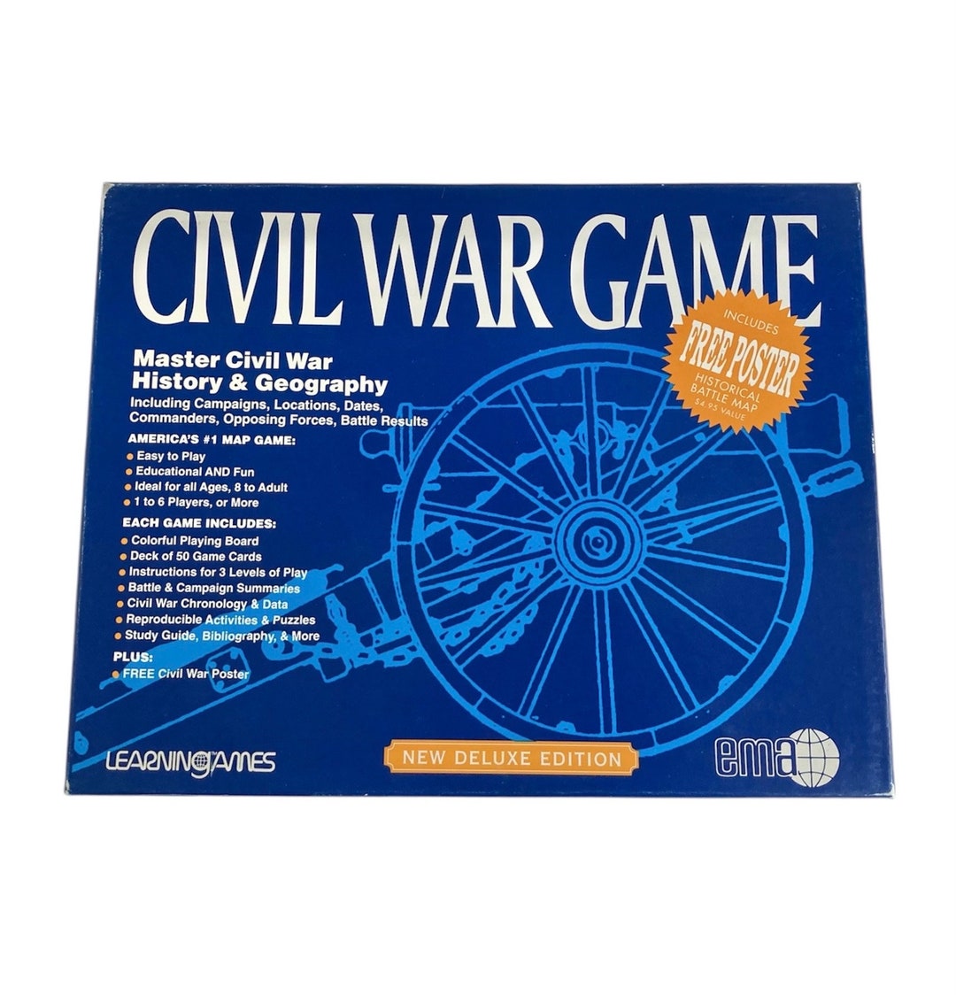 Vintage Civil War Game Master History & Geography Deluxe Edition ...