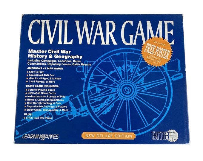 Vintage Civil War Game Master History & Geography Deluxe Edition ...