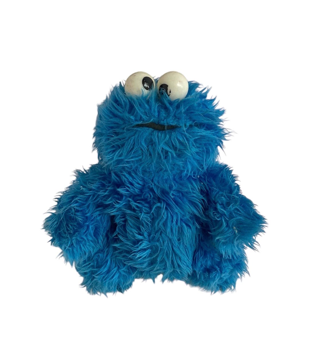 Vintage Sesame Street Cookie Monster Knickerbocker Plush Rattle Eyes ...