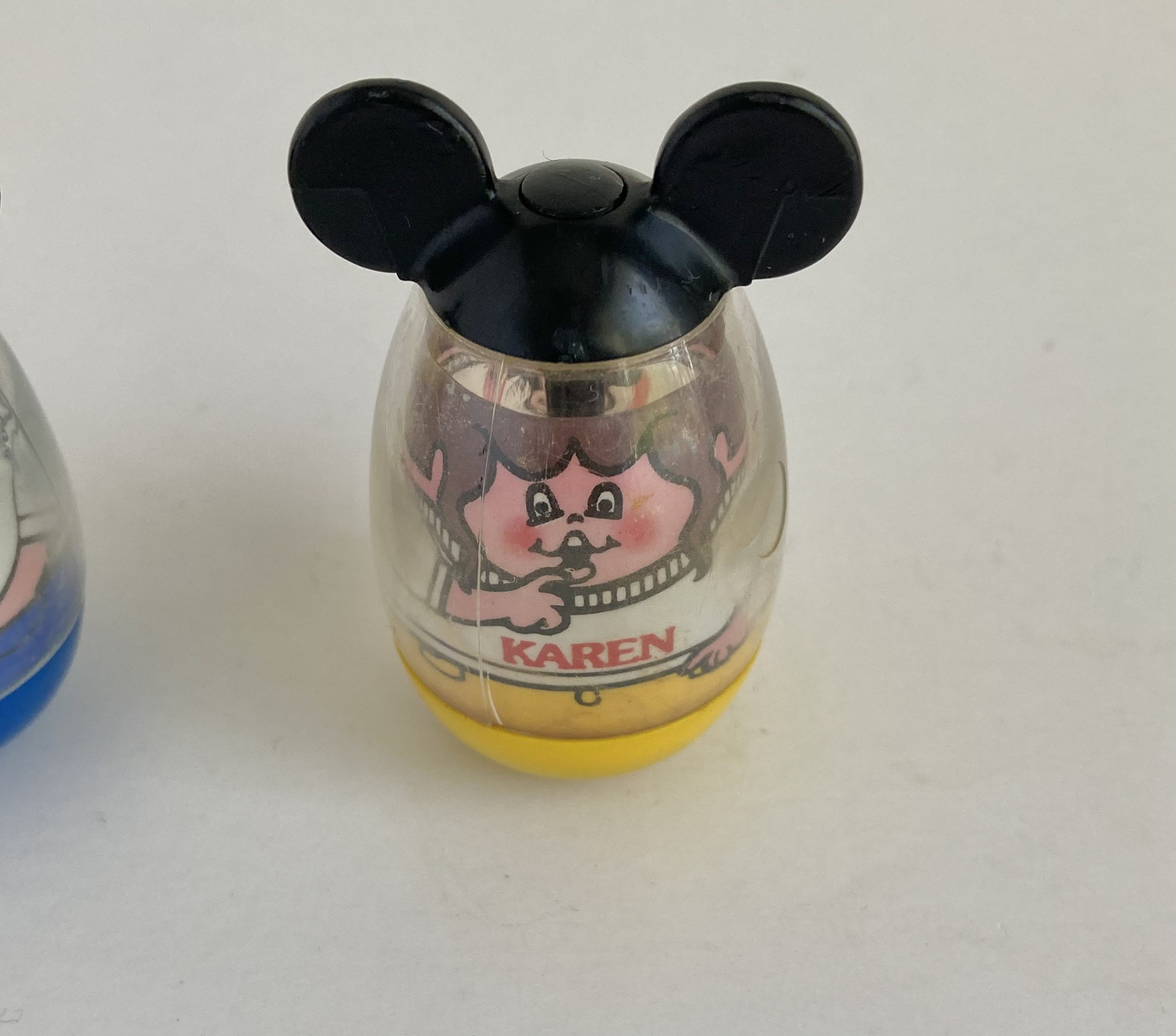 Vintage Weeble Wobbles Disney Mickey Mouse Ears Karen Billy - Etsy