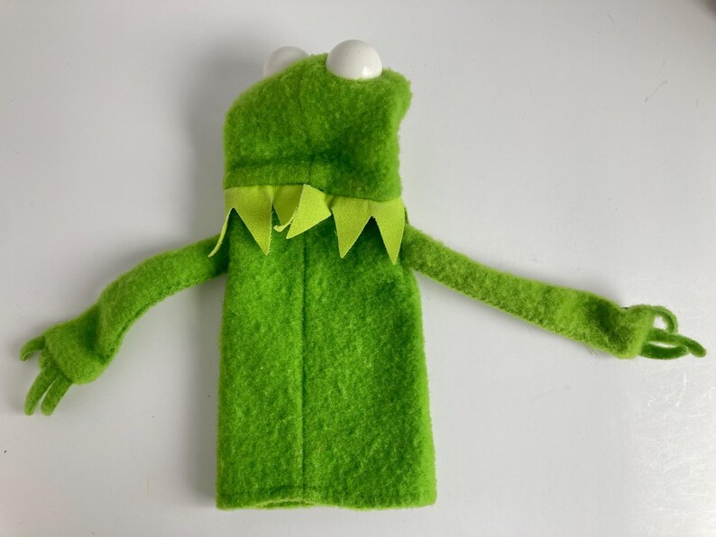 Vintage Kermit the Frog Hand Puppet Fisher-price Jim Henson Muppet Show ...
