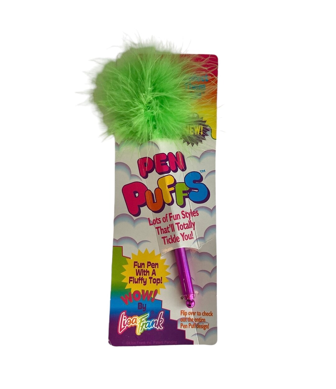 Vintage 1990's Rare Lisa Frank Pen Puffs New in Original Package Purple ...