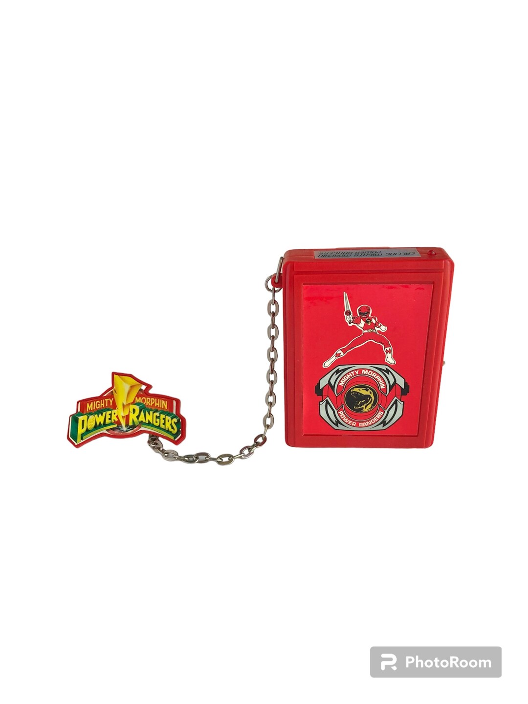 Vintage 1993 Mighty Morphin Power Rangers Red Ranger Beeper Toy WORKS ...